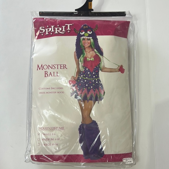 Spirit | Other | Womens Fuzzy Monster Ball Halloween Costume Small ...
